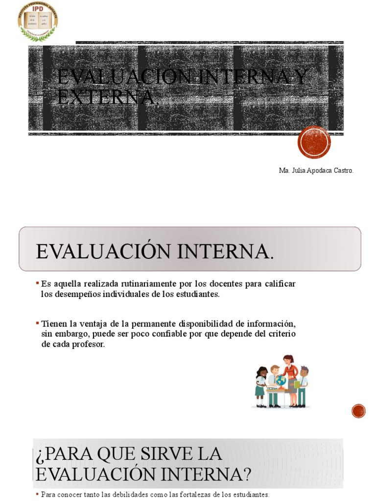 P. Evaluación Interna y Externa | PDF