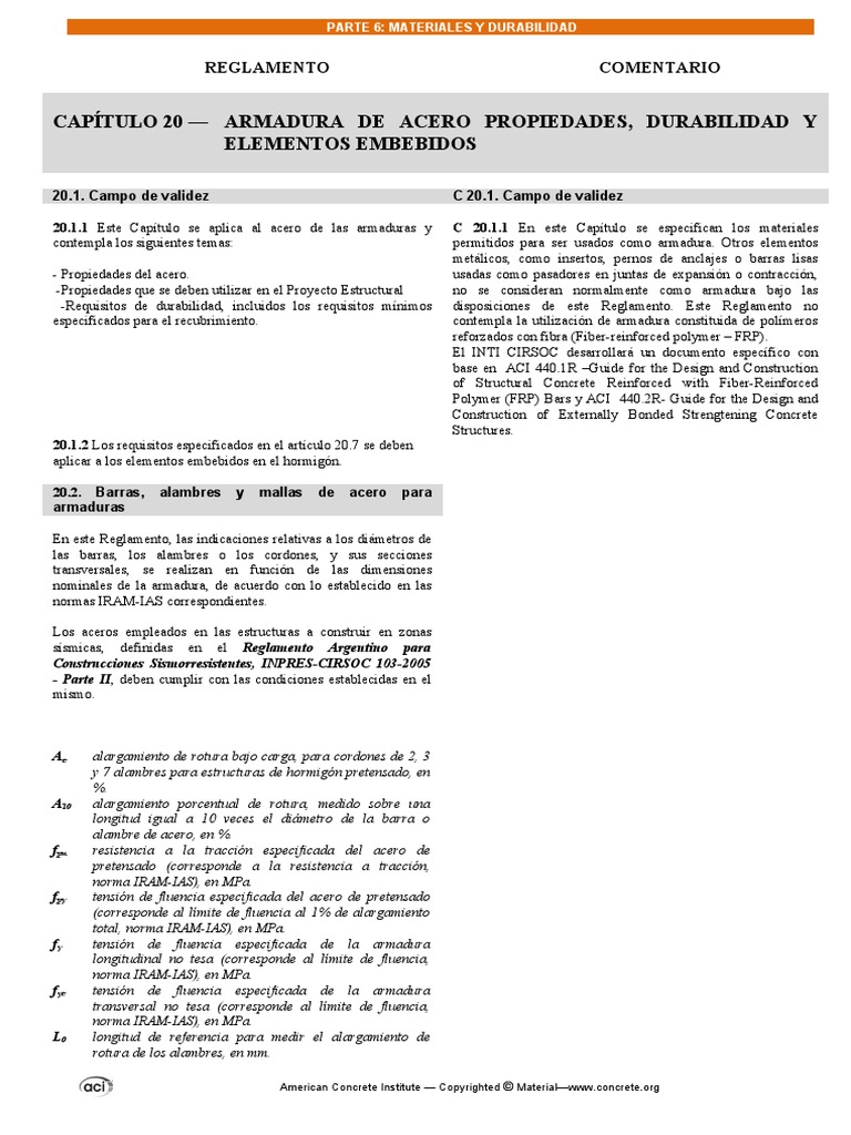 Capitulo 20-ACI-318-19-2019-07 - 20 de Octubre - 13 y 59 - D2 | PDF ...