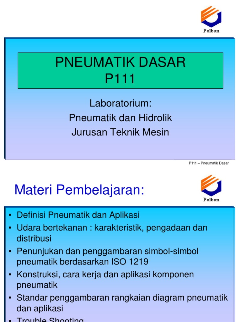 Modul Pneumatik Dasar - P111 | PDF
