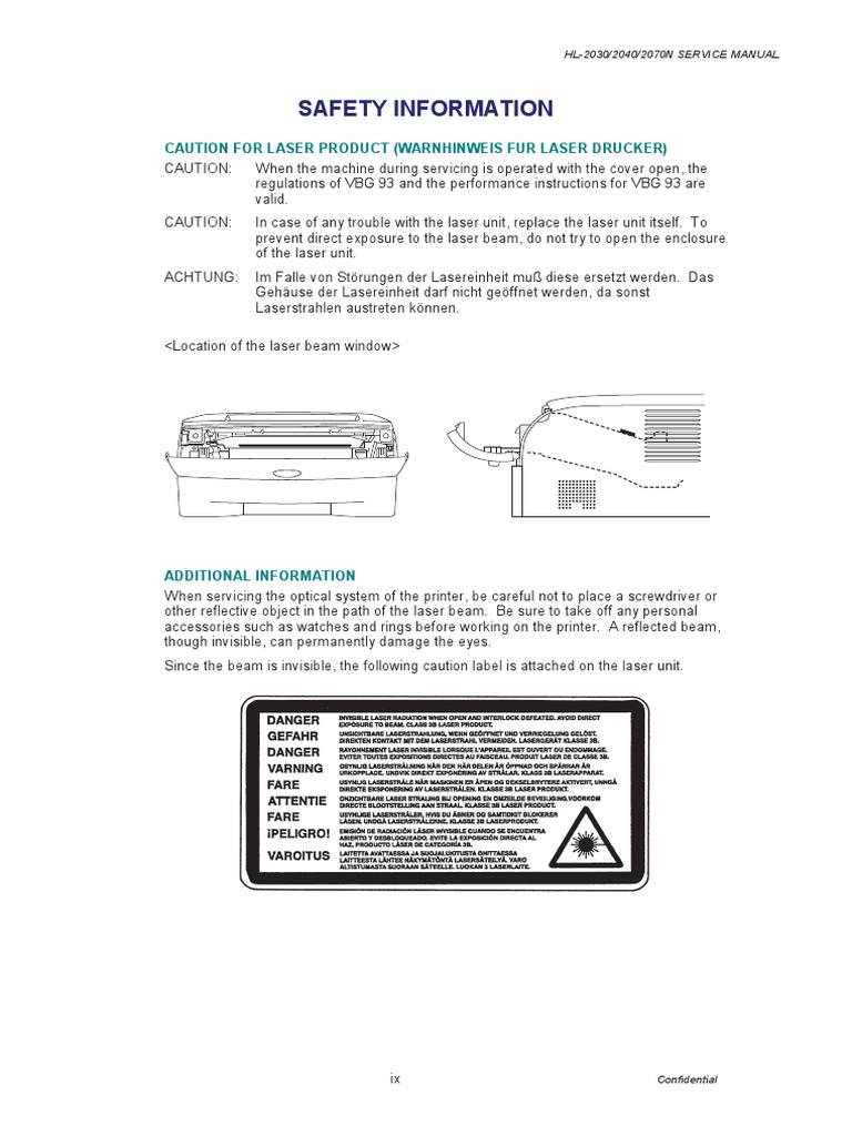 HL-2040 Serrvice Manual 09 | PDF | Microsoft Windows | Printer (Computing)