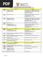 2024 NSC Exam Timetable | PDF | Languages | Foreign Language Studies