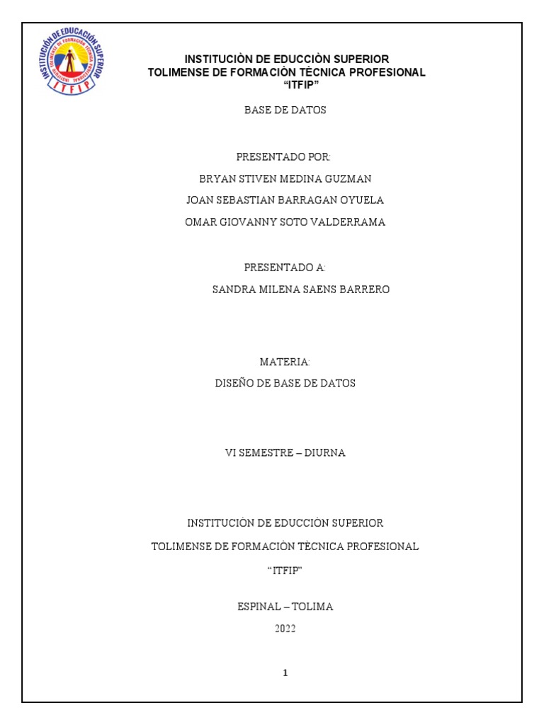 Parcial de Base de Datos | PDF | SQL | Informática