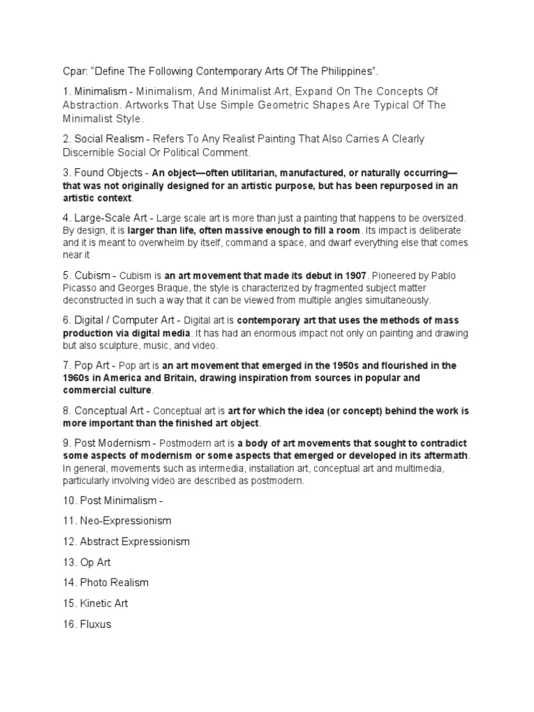 Cpar Activities | PDF | Modernism | Abstract Art