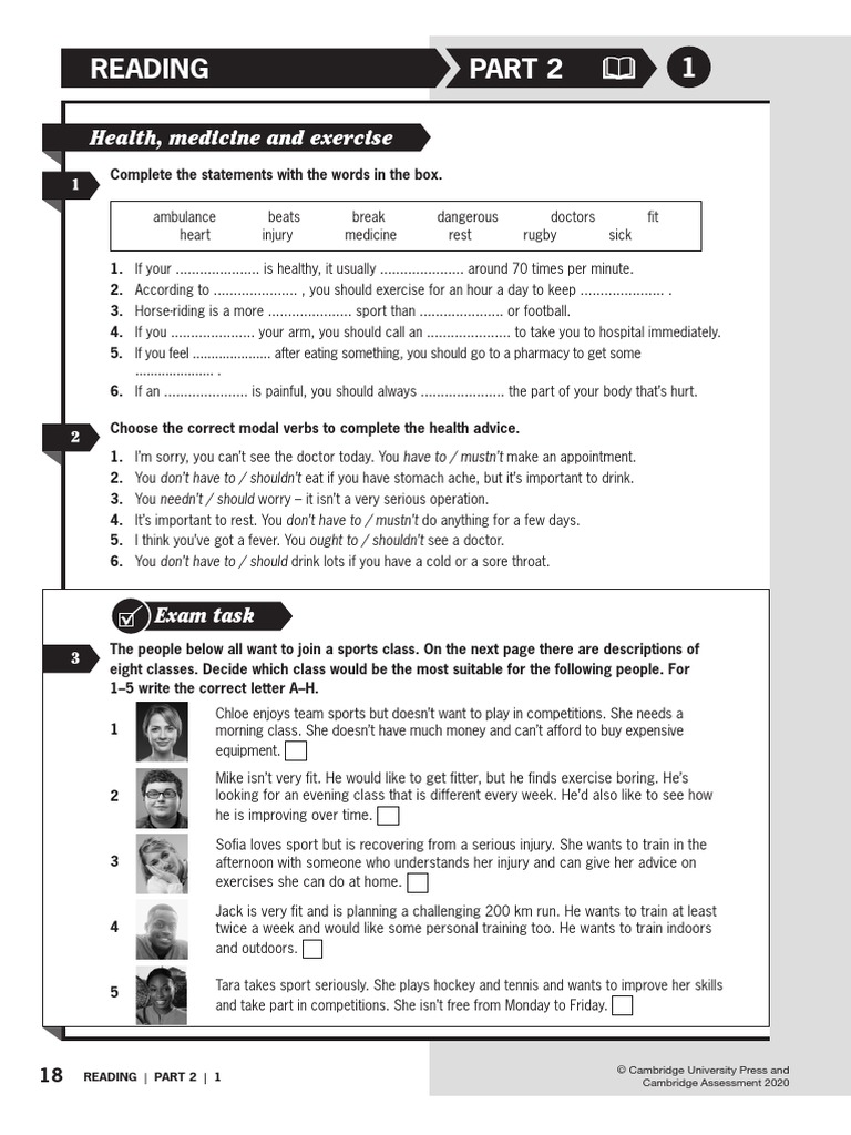 Exe 2 Pet Practice | PDF | Sports | Resort