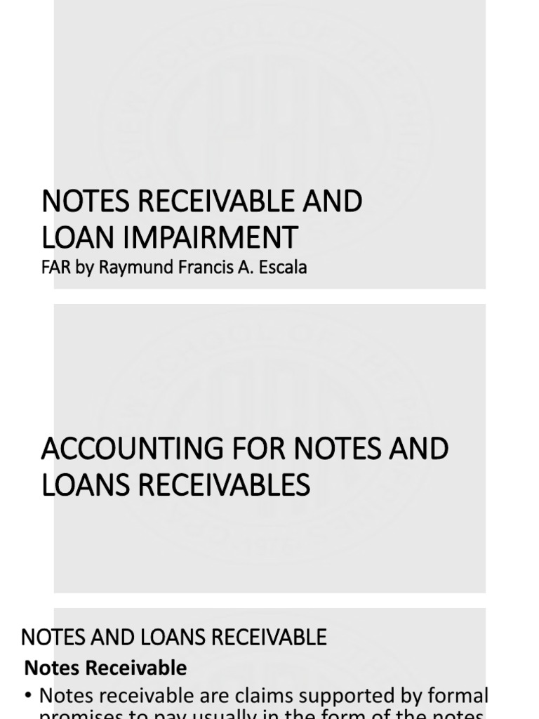 11 Notes Receivable and Loan Impairment For Upload | PDF | Fair Value ...
