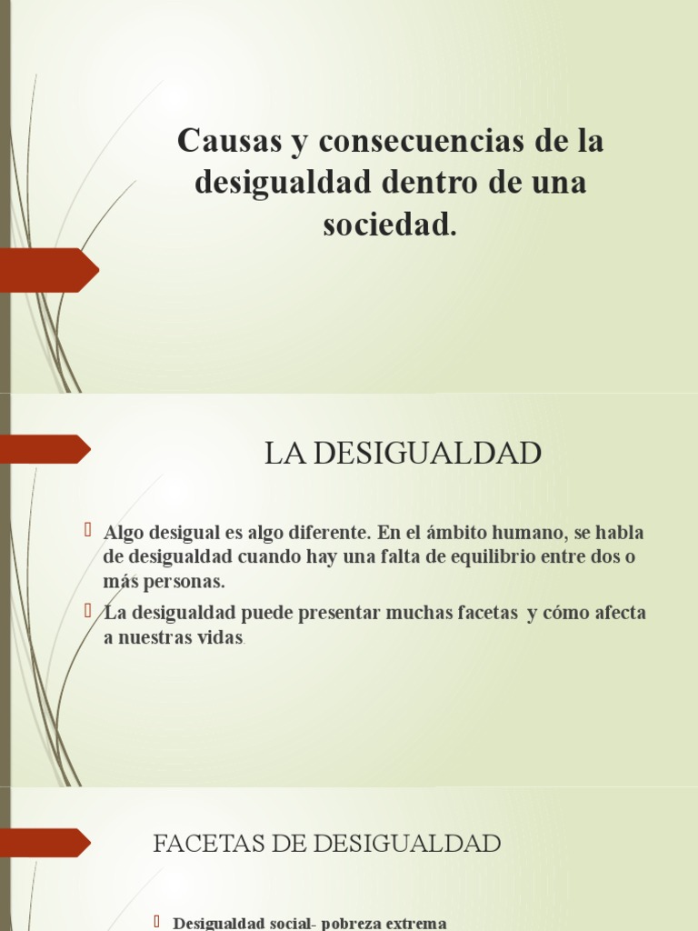 Causas y Consecuencias de La Desigualdad Dentro de | PDF | Desigualdad ...