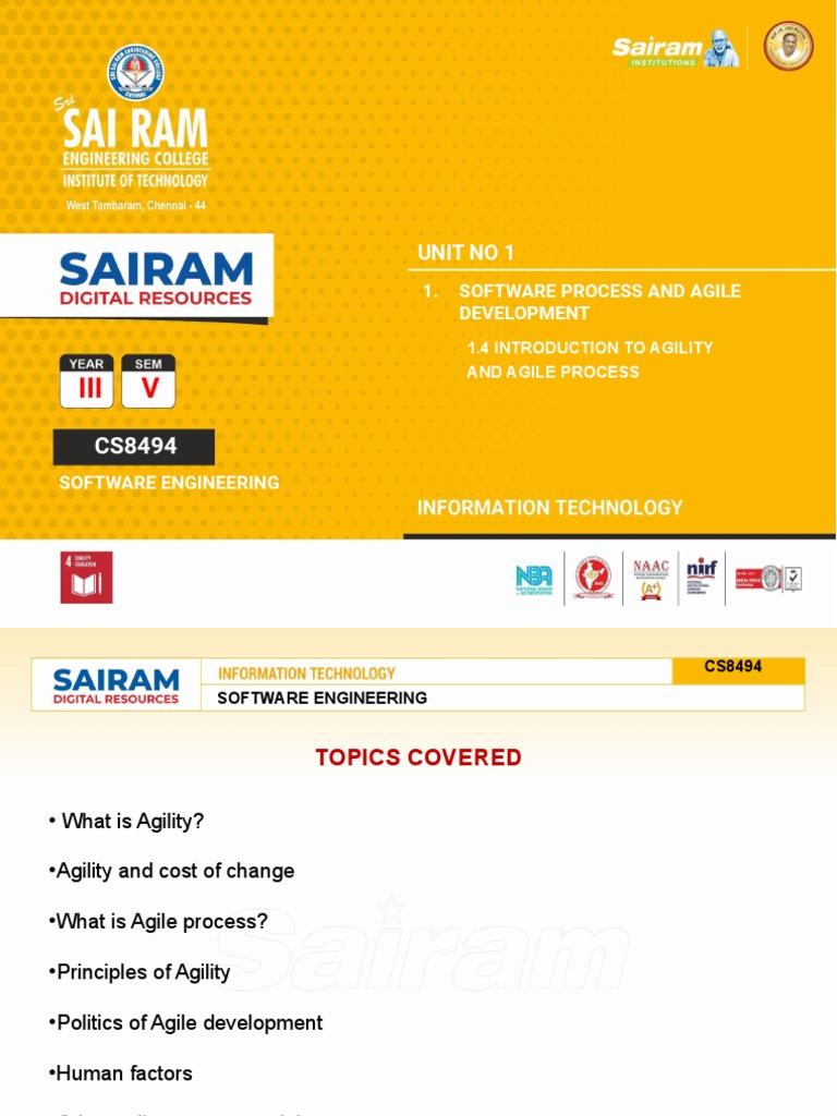 1.4.introduction To Agility and Agile Process | PDF | Scrum (Software Development) | Agile ...