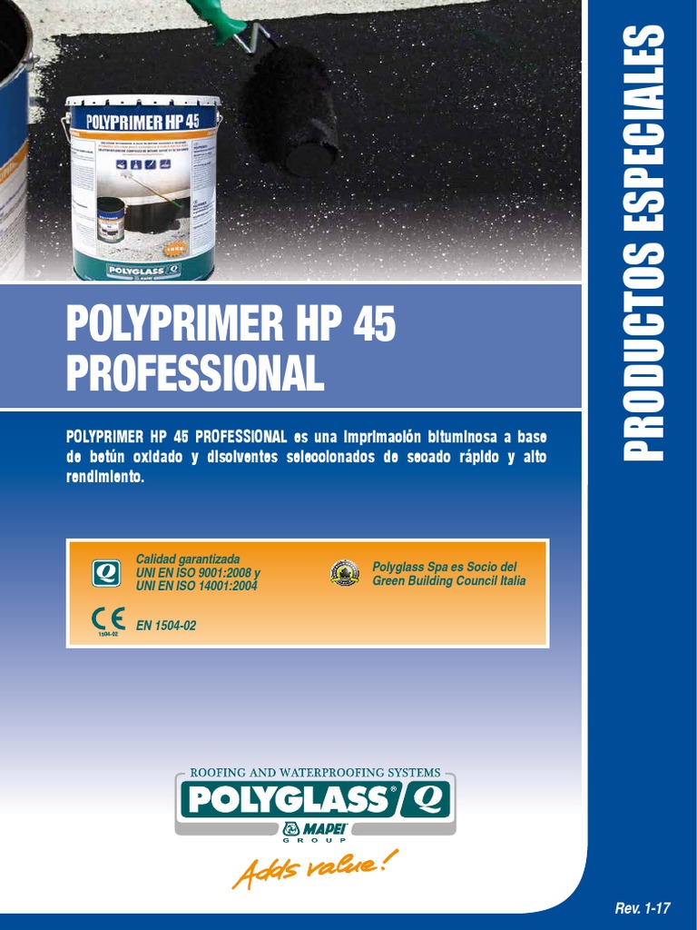 HT Polyprimer HP 45 | PDF | Hormigón | Sustancias químicas
