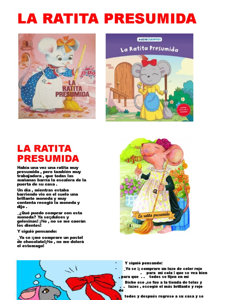La Ratita Presumida: Cuento Completo | PDF