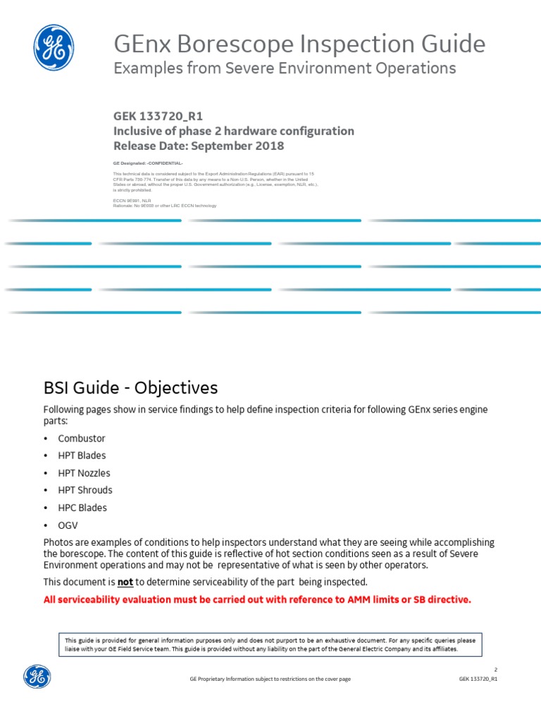 GEnx Borescope Inspection Guide | PDF