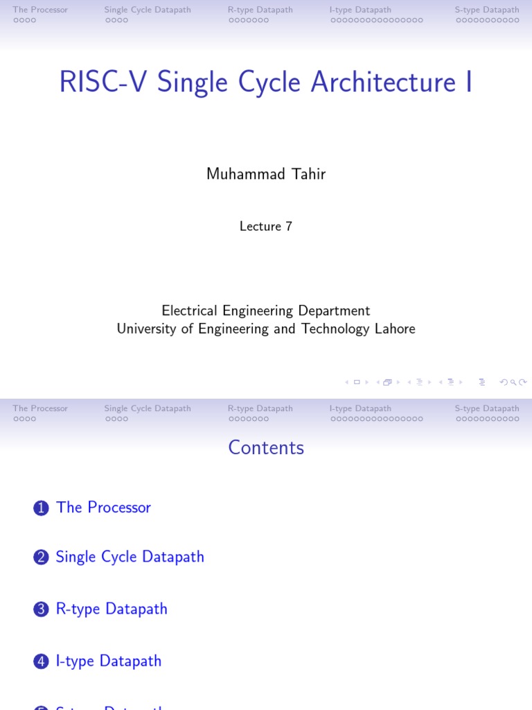 5 - RISCV - SingleCycle - Arch1 | PDF | Central Processing Unit | Computer Science