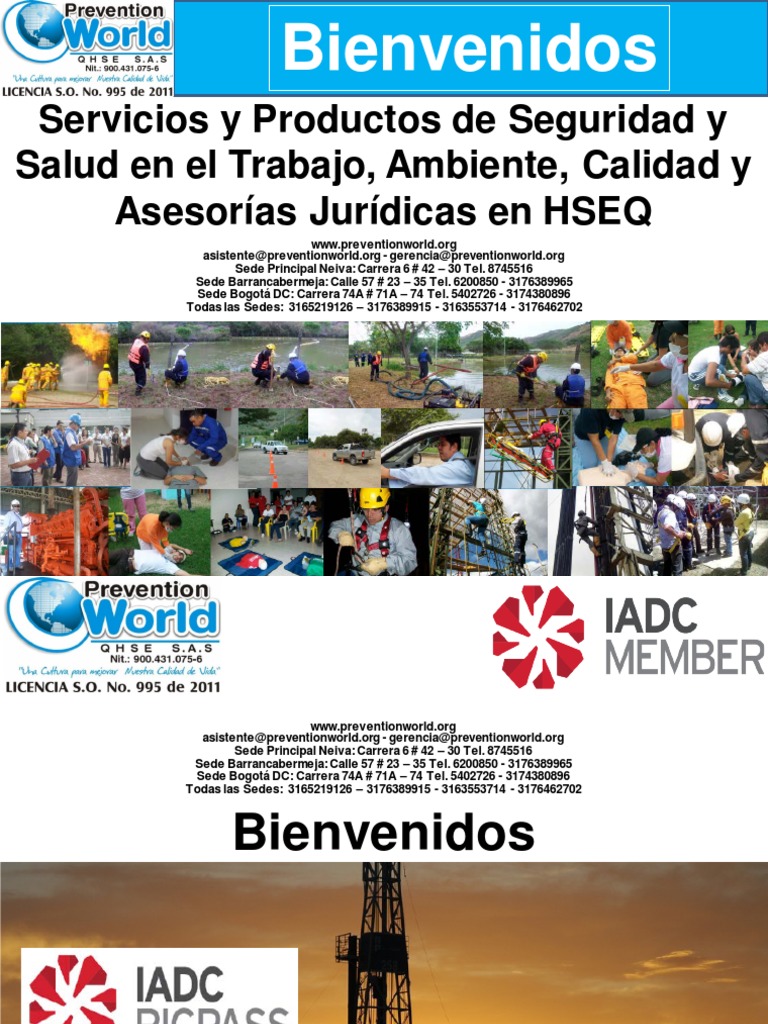 Lección 1 Introducción IADC RIG PASS Actualizado | PDF | Evaluación