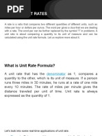 SI - 6.RP.A.2 - Understand Unit Rates | PDF