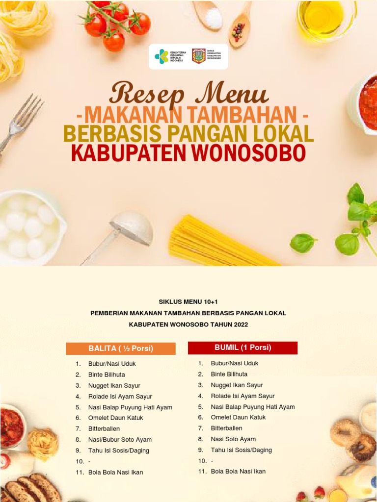 Siklus Menu PMT Lokal Rev 1 | PDF