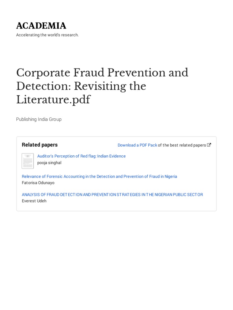 Corporate Detection Method | PDF | Audit | Financial Audit