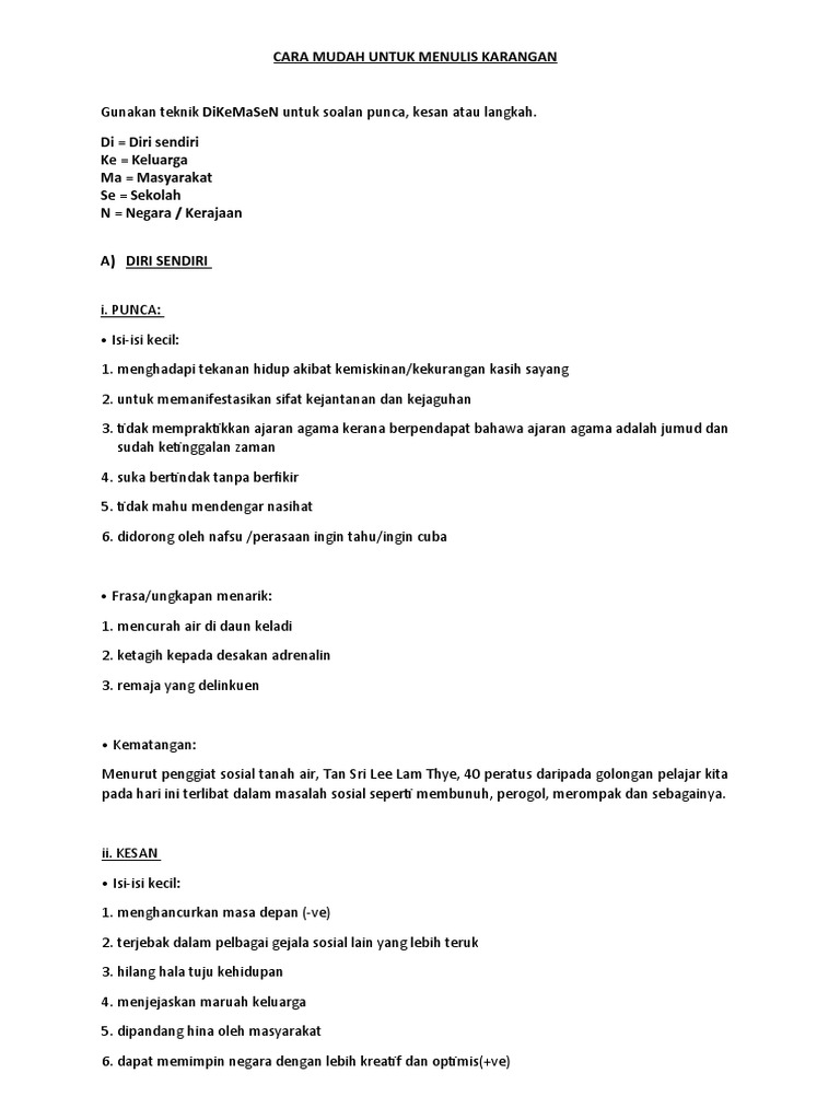 Formula Karangan Pdf