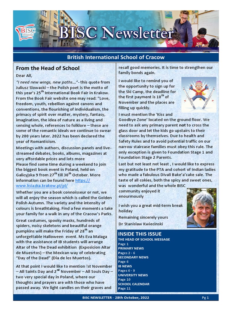 Newsletter 28 October 2022 | PDF | University