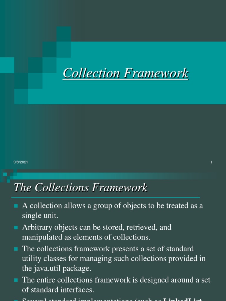 Collection Framework | PDF | Method (Computer Programming) | Class ... Collection Framework | PDF | Method (Computer Programming) | Class ...