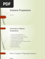 Preparation of Standard Solutions | PDF | Mass Concentration (Chemistry) | Sulfuric Acid