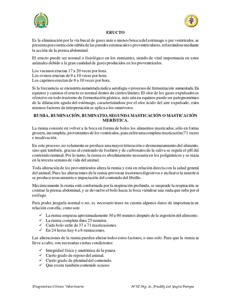 Diag. Erupto | PDF | Vómitos | Estómago