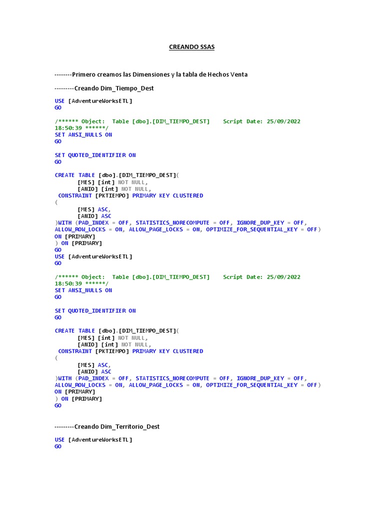 Clase Semana 09 - CREANDO Dimensiones y Tabla de Hechos SSAS | PDF | Computing | Software ...