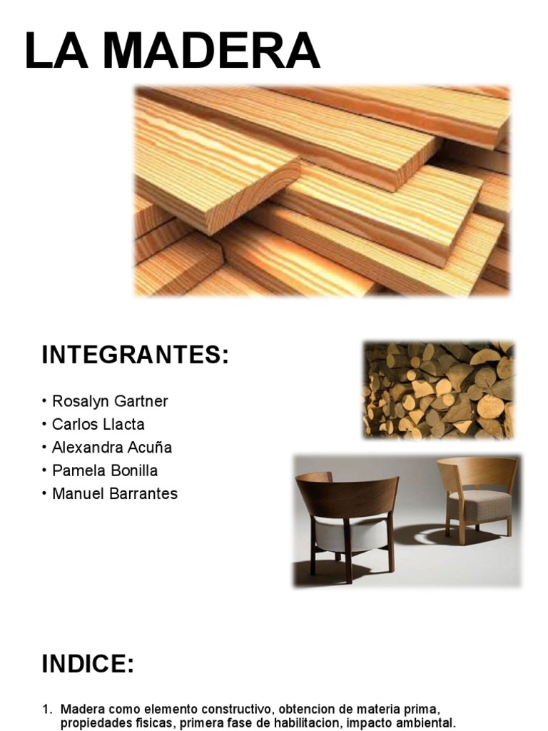 La Madera | PDF | Madera | Control numerico