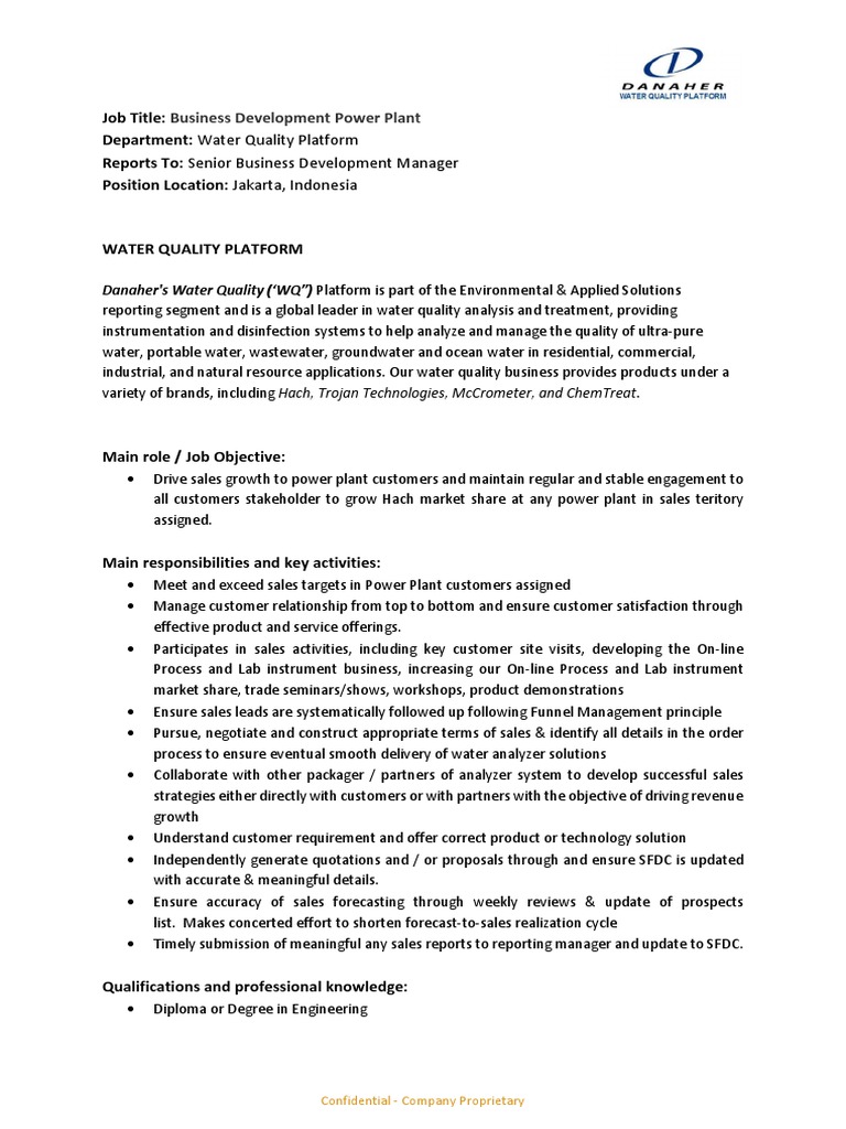 Hach Indonesia - BDM Power Plant | PDF | Sales | Negotiation