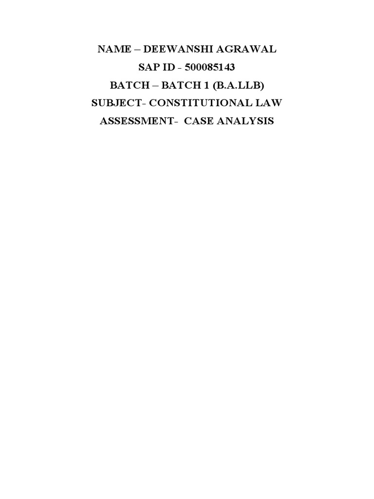Case Analysis | PDF | U.S. State | Evidence (Law)