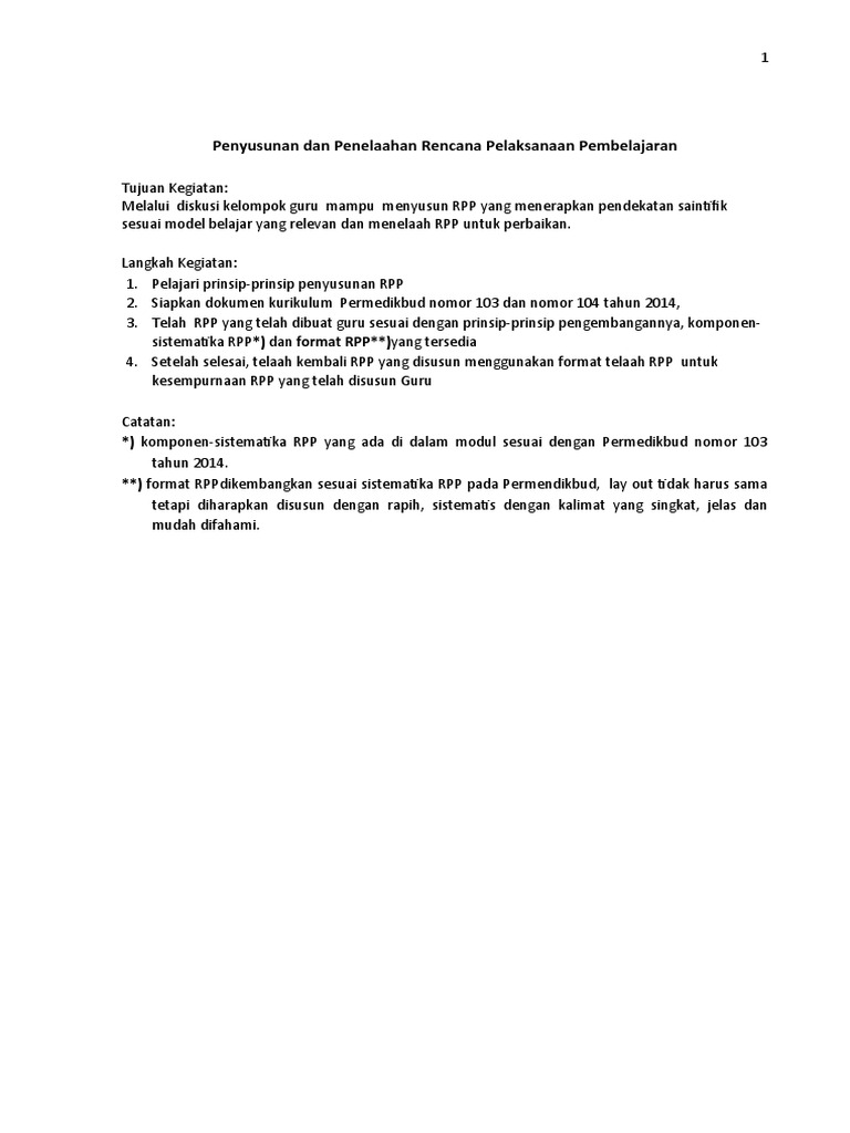 Instrumen Telaah RPP LK Ojl | PDF | Karier & Perkembangan