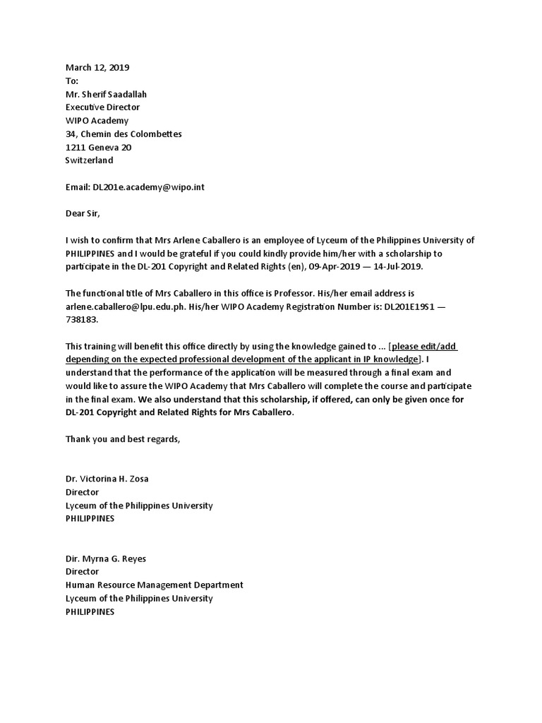 Nomination Letter | PDF