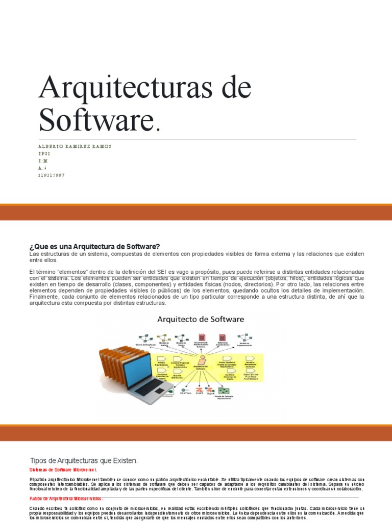 Arquitecturas de Software | PDF | Software | Escalabilidad