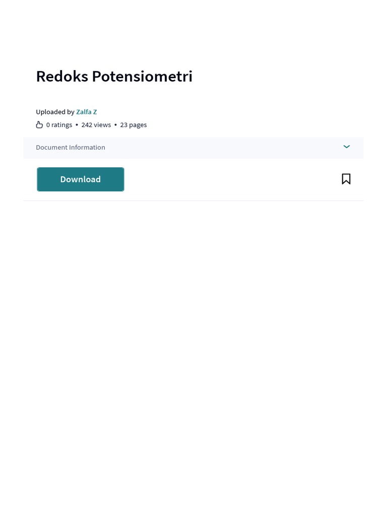 Redoks Potensiometri - PDF | PDF