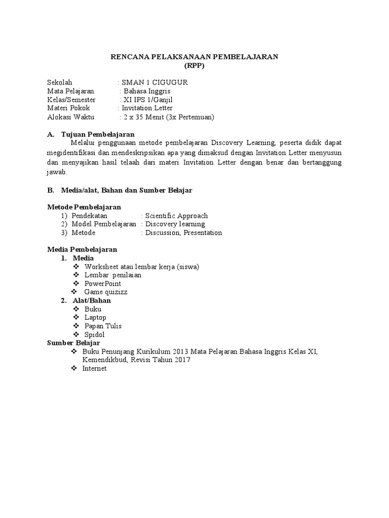 2 RPP Kelas XI IPS 4 Inggris Wajib | PDF | Karier & Perkembangan