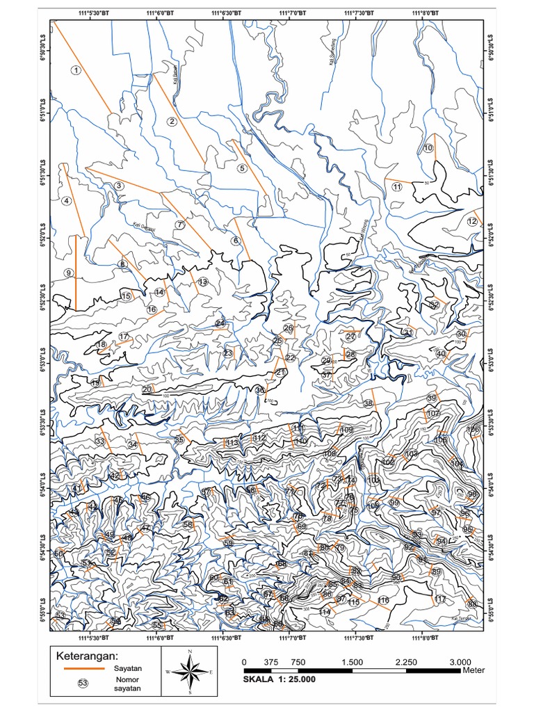Peta Sayatan Lereng | PDF