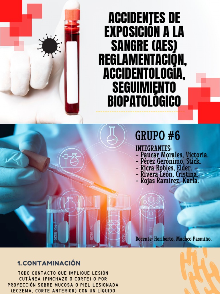 GRUPO 06 - Accidentes de La Exposición A La Sangre (AES) | PDF | VIH ...