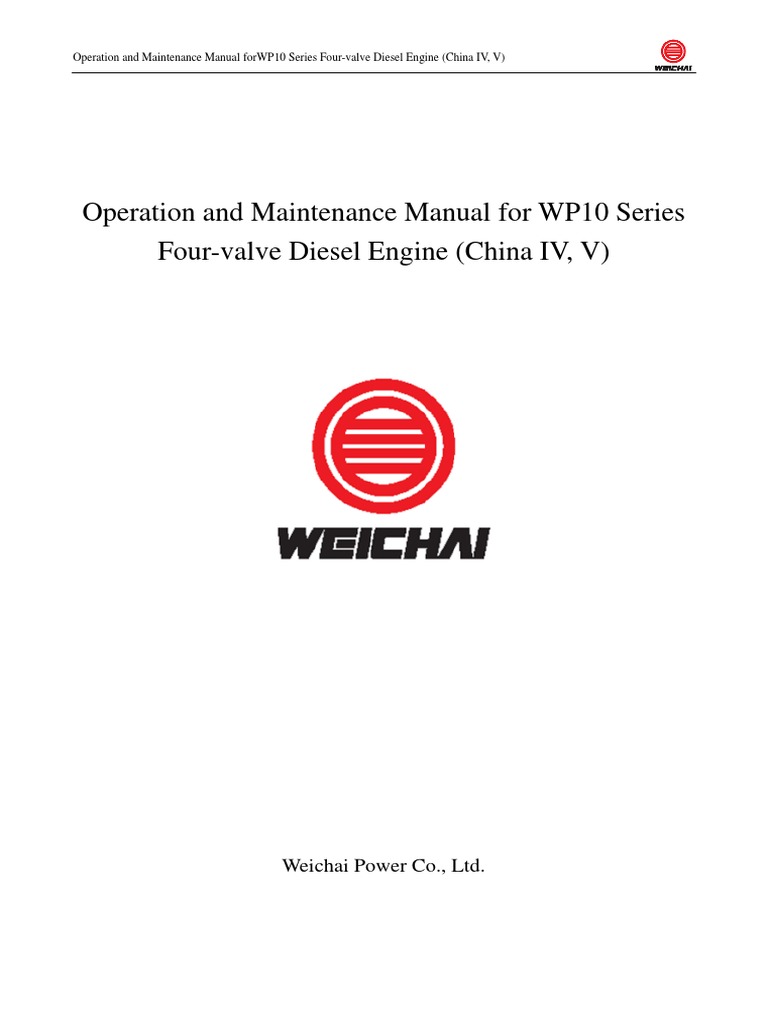 WP10 China IV, V REPAIR MANUAL | PDF | Internal Combustion Engine ...