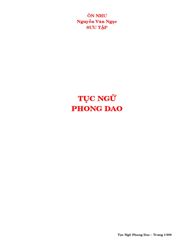 T C NG Phong Dao | PDF