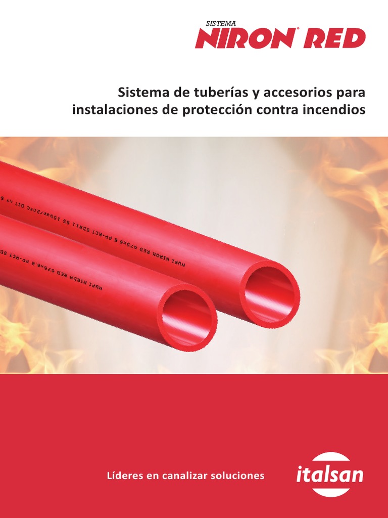 Catalogo NIRON RED Tuberias PPR para PCI | PDF | Tubería (transporte de ...