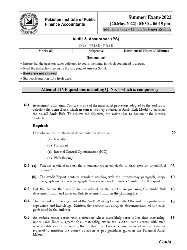 22s Cga | PDF | Financial Audit | Auditor's Report