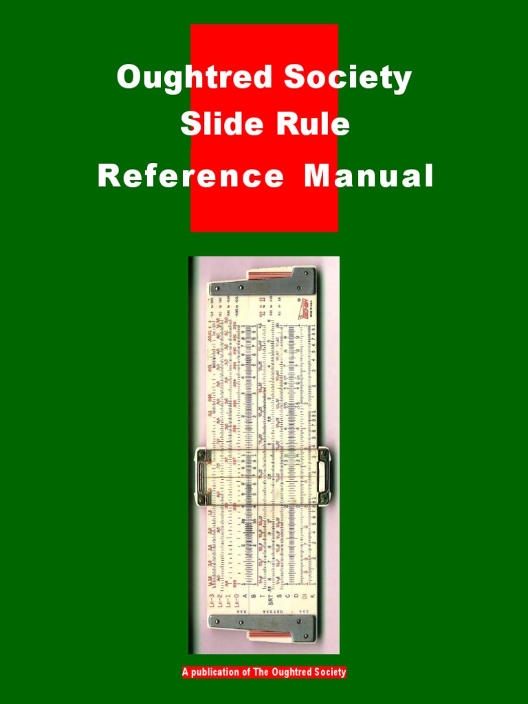 Outred Society Slide Rule Reference | PDF | Logarithm | Mathematics