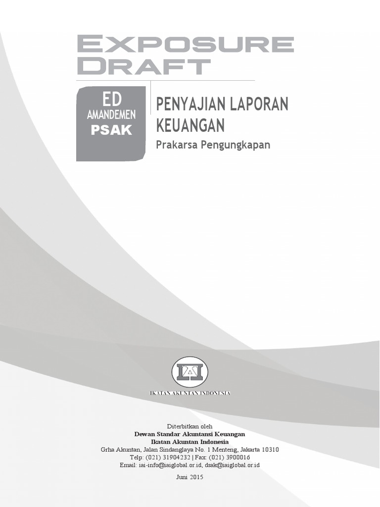 ED PSAK 1 26 Juni 2015 | PDF