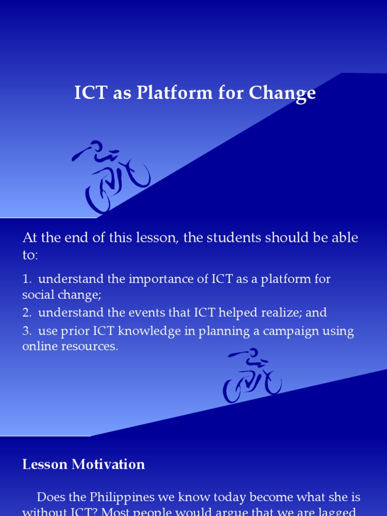 ICT As Platform For Change | Download Free PDF | Educational Technology ...