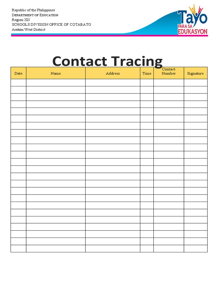 Contact Tracing | PDF