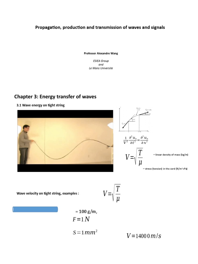 Chap 3 Energy Transfer of Wave | PDF | Waves | Oscillation