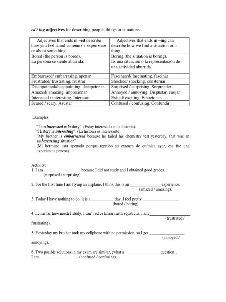 Adjectives For Describing People and Things | PDF