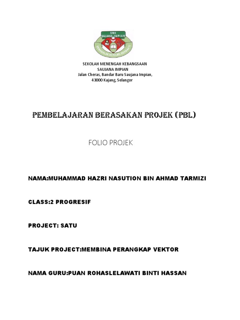Kerja PBL Sains Hazri | PDF
