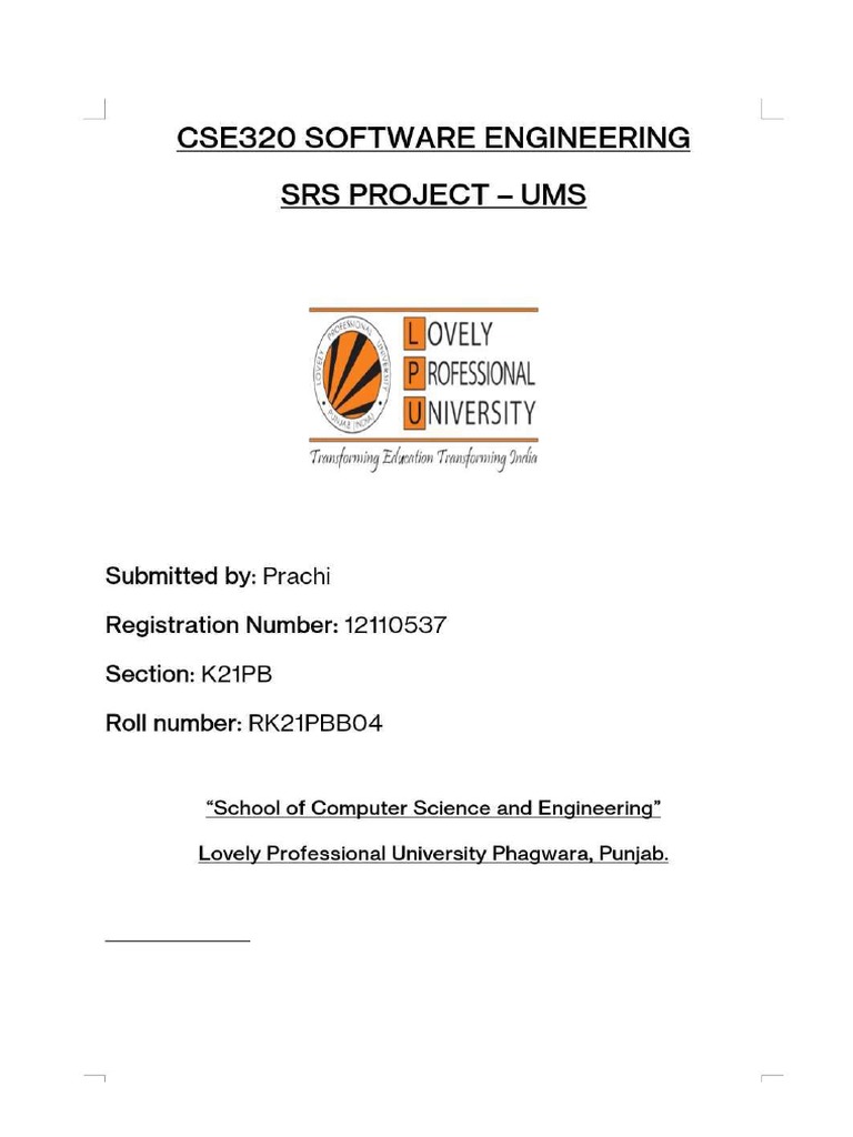 Ums Srs Project - Merged - Compressed | PDF | Data Collection ...