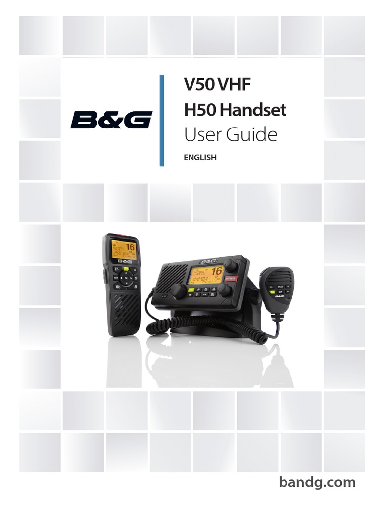 BG V50 VHF Manual | PDF | Menu (Computing) | Telecommunications Engineering