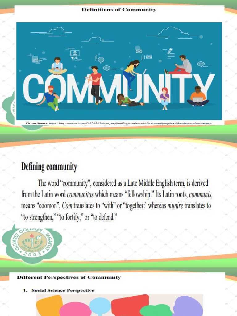 Definitions of Community | PDF