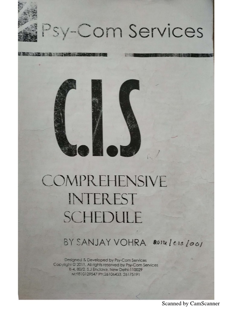 CIS Manual | PDF